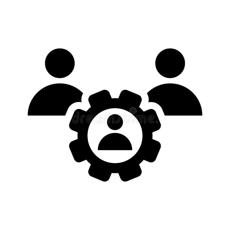 Team, Teamwork, Users Icon. Black Vector Graphics Stock Vector ...