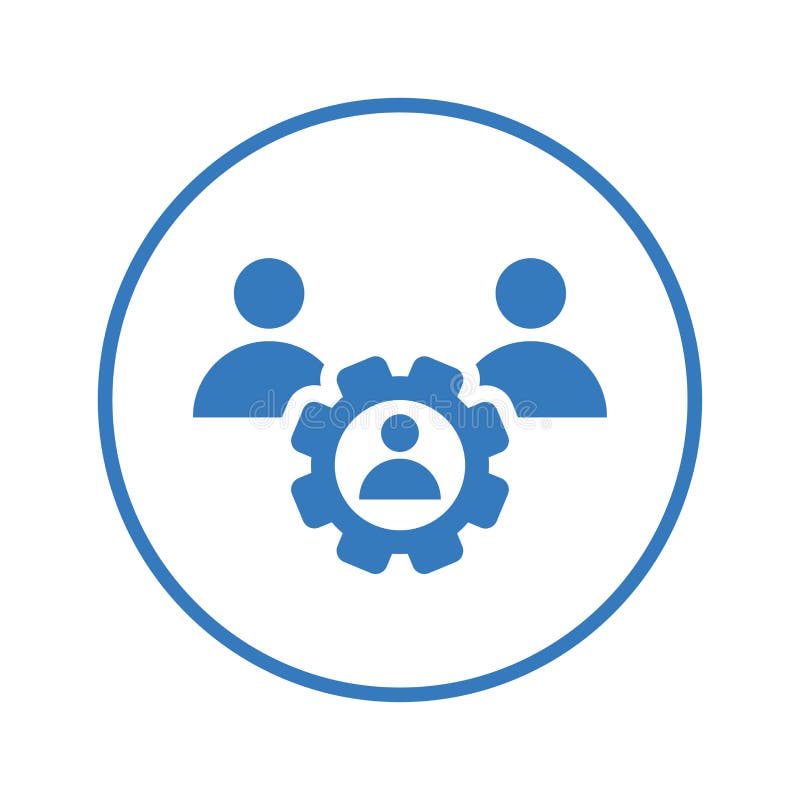 Team, Teamwork, Users Icon. Blue Color Design Stock Vector ...