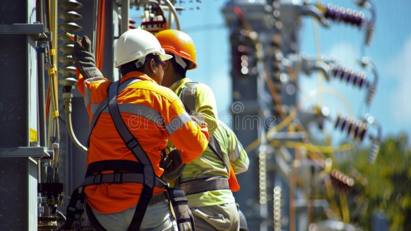 A Team of Technicians Installing New Sensors and Updating the Data ... A Team of Technicians Installing New Sensors and Updating the Data ...