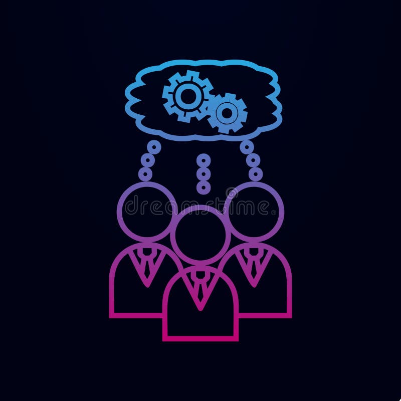 Thinking the Same Idea, Colleagues Brainstorming with Identical Thought ...