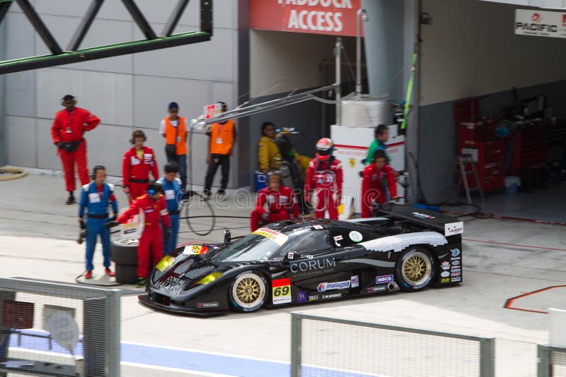Team Thunderasia Exits the Pit at SuperGT Race Editorial Photography ...