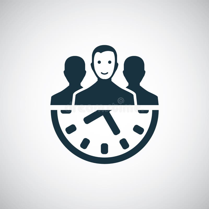 Team Time Clock Words Teamwork Cooperate Stock Illustration ...