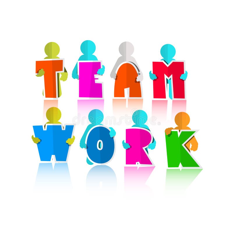 Work Title Colorful Paper People Stock Illustrations – 6 Work Title ...