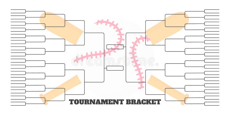 32 Team Tournament Bracket Championship Template Flat Style Design ...