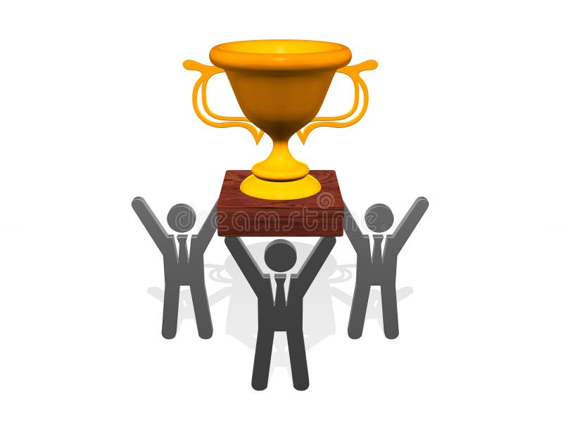 Team trophy stock illustration. Illustration of abstract - 21770466