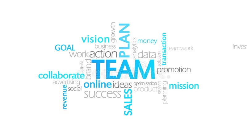 Team Work, Animated Typography Stock Footage - Video of organization ...
