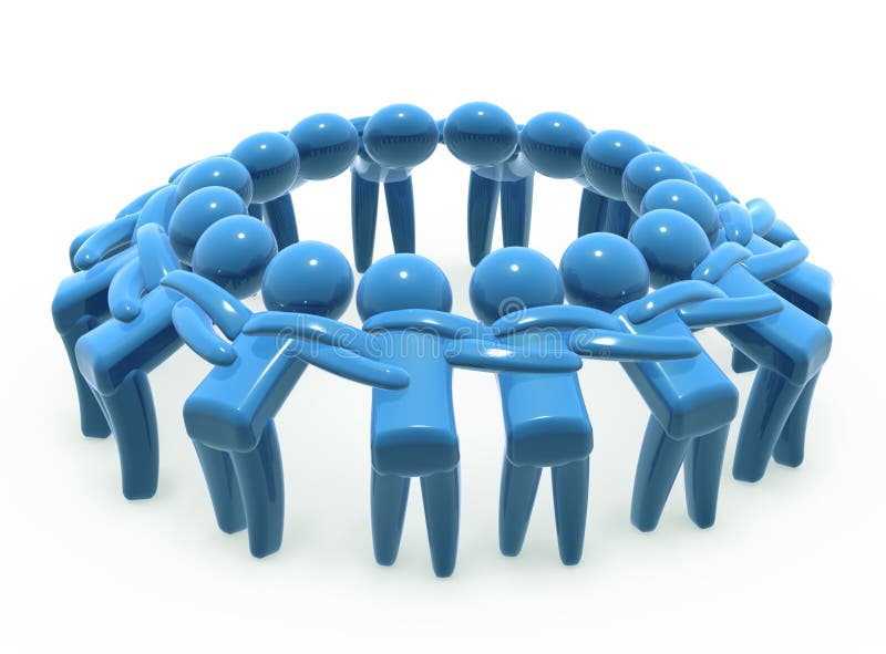 Team unity and cooperation stock illustration. Illustration of ...