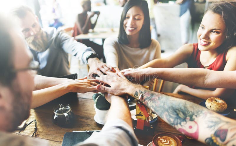 Team Unity Friends Meeting Partnership Concept Stock Photo - Image of ...