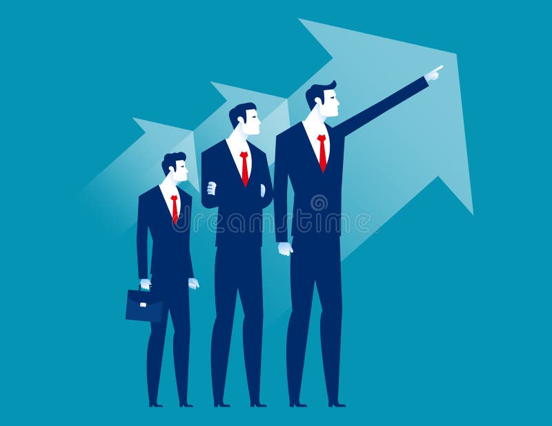 Team Unity of Purpose. Business Vector Illustration Concept Stock ...