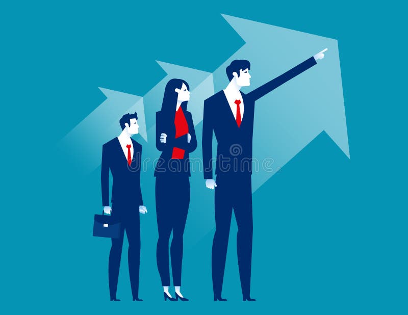 Team Unity of Purpose. Business Vector Illustration Concept Stock ...