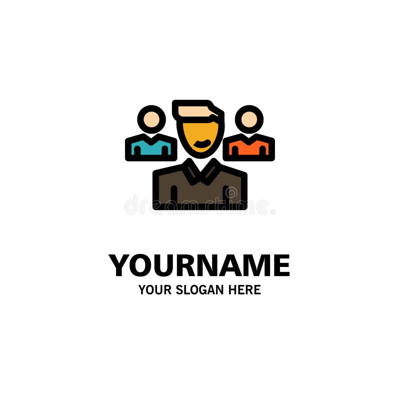 Team, User, Manager, Squad Business Logo Template. Flat Color Stock ...