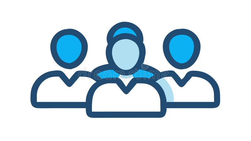 Team Users Group Icon Three People Symbolizing Collaboration and ...