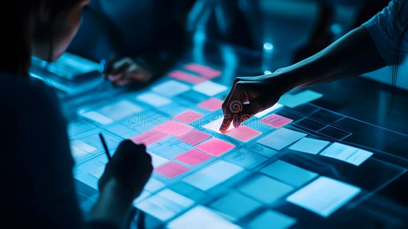 A Team Using a Goalsetting Matrix To Prioritize Tasks within the ...