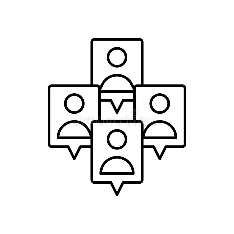 Team Vector Icon Set. Teamwork Illustration Sign Collection ...