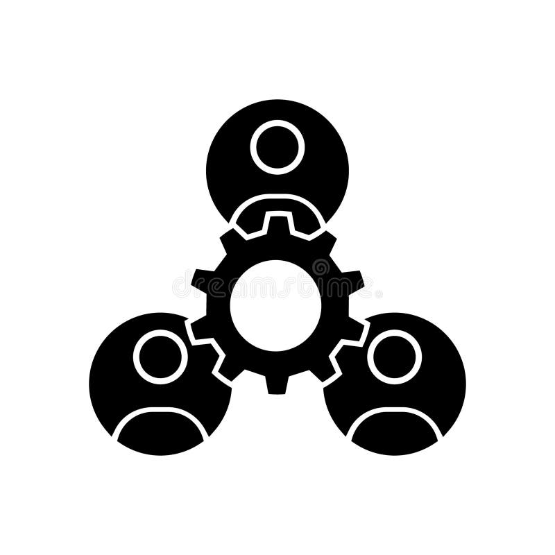 Team Vector Icon Set. Teamwork Illustration Sign Collection ...