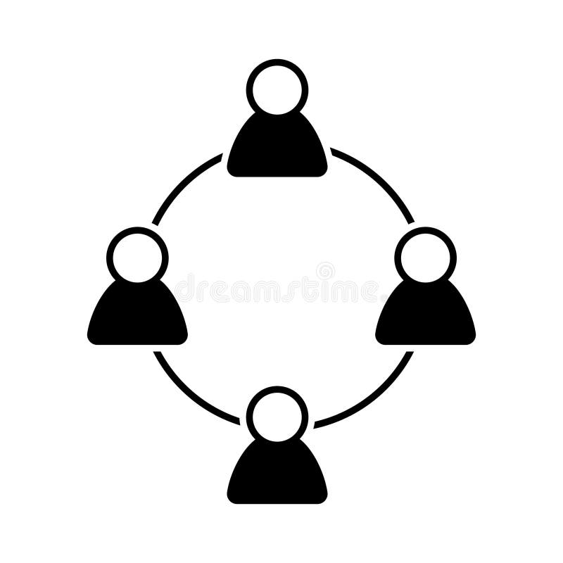 Team Vector Icon Set. Teamwork Illustration Sign Collection ...