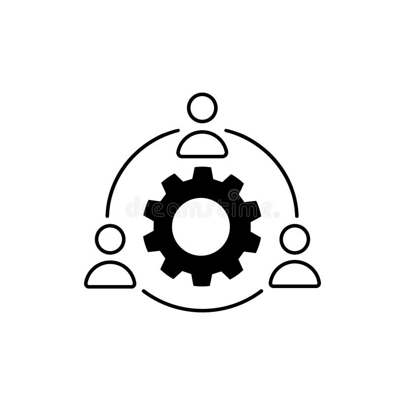 Team Vector Icon. Teamwork Illustration Sign. Development Symbol ...