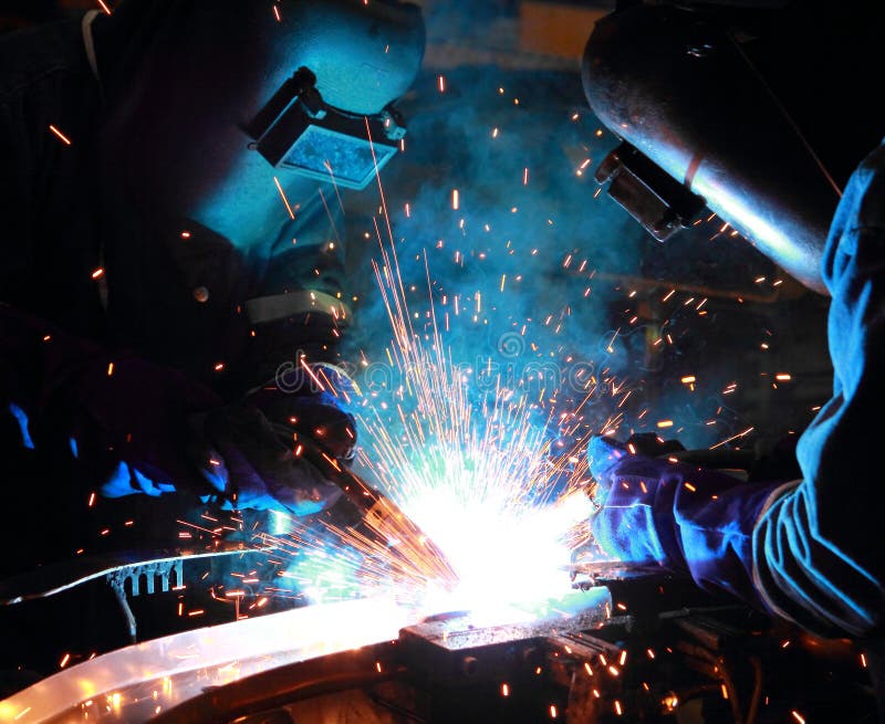 Team Welder stock image. Image of skill, blue, manufacturing - 42968247