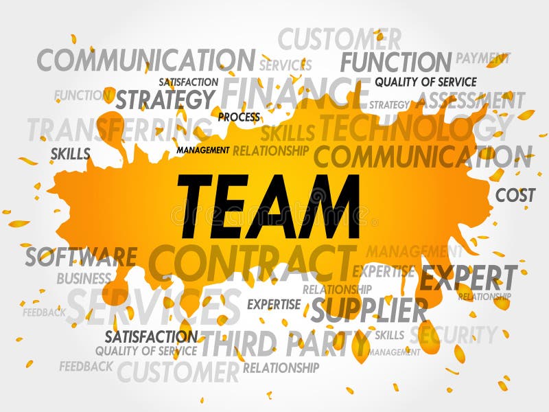 TEAM word cloud stock illustration. Illustration of skill - 199866943