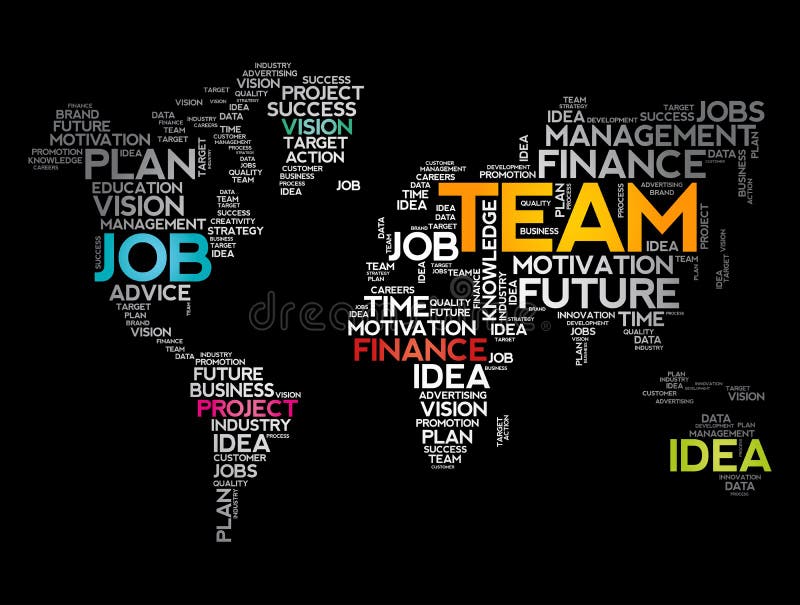 TEAM word cloud stock illustration. Illustration of leader - 199965206
