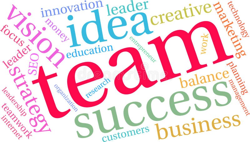 Team Word Cloud stock vector. Illustration of money - 102593186