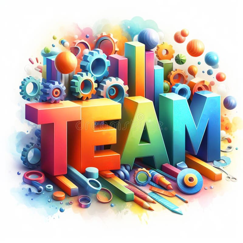 TEAM Word Isolated on Background. Invitation Card. Teamwork ...