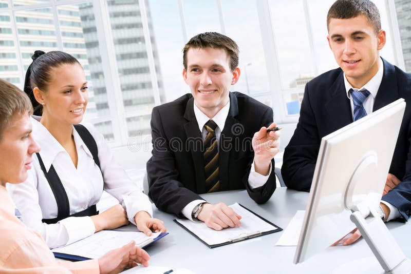 Team work stock photo. Image of busy, pointing, business - 31159286