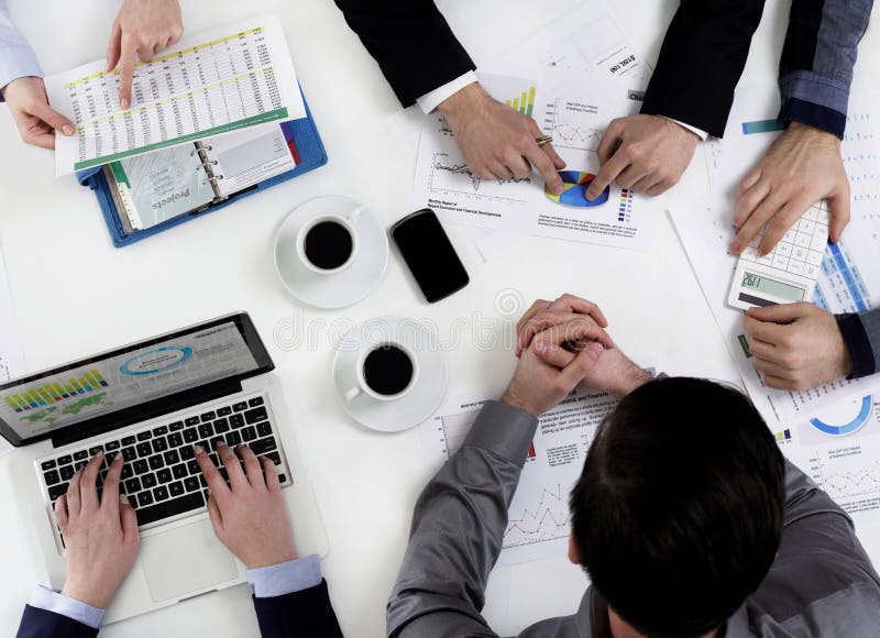 Team work from above stock photo. Image of concepts - 113661504