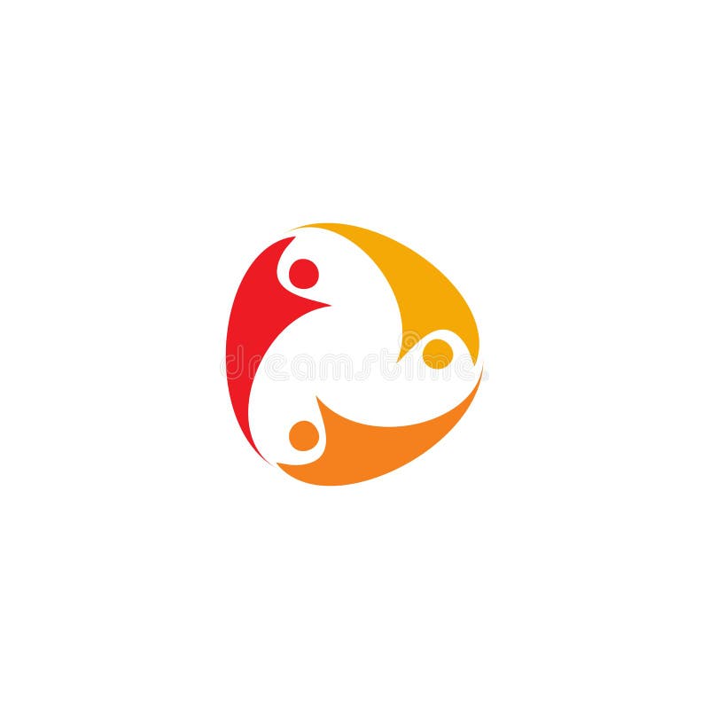 Team Work Abstract People Logo Stock Vector - Illustration of office ...