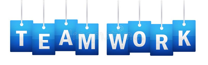 Team work banner board stock illustration. Illustration of generated ...