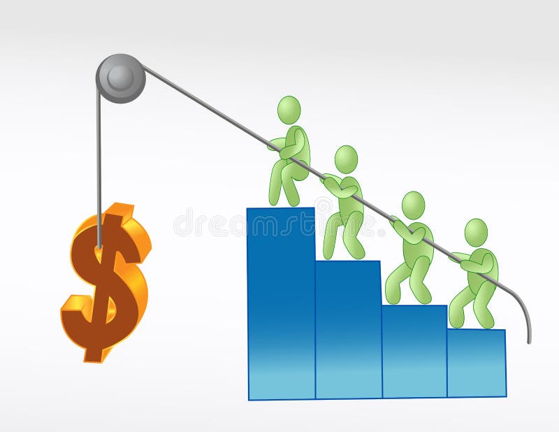 Team work cartoon stock vector. Illustration of isolated - 22819742