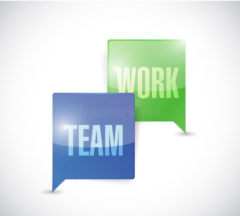 Team Building Road Sign Illustration Design Stock Illustration ...