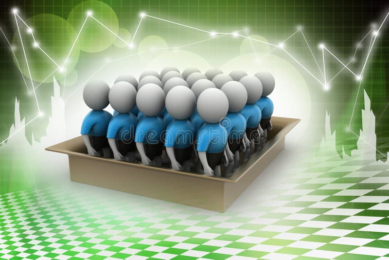 Team work concept stock illustration. Illustration of business - 42312014