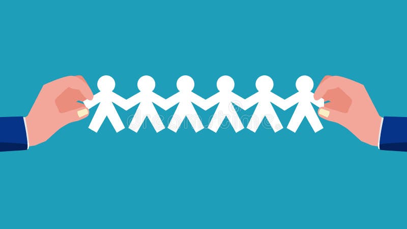 Team Work Concept. Unity Community Stock Vector - Illustration of ...