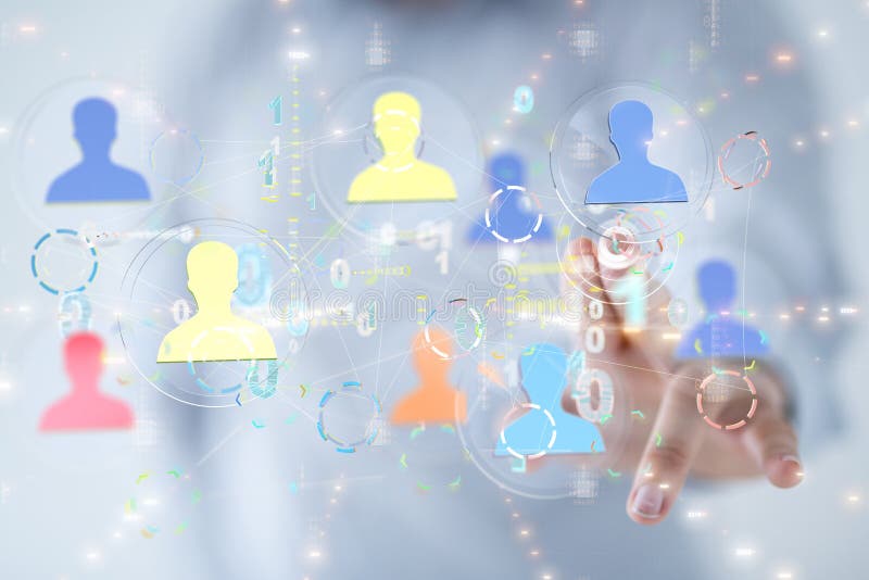 Team Work Connection Digital Concept Stock Photo - Image of digital ...