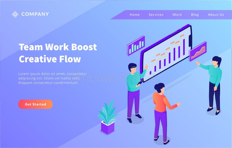 Team Work Creative Analyze Data Graph and Chart for Website Template or ...