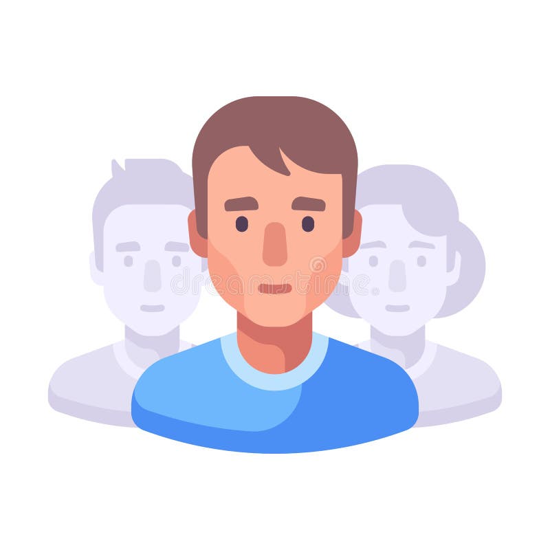 Team Work Flat Illustration. Social Media Community Flat Icon Stock ...