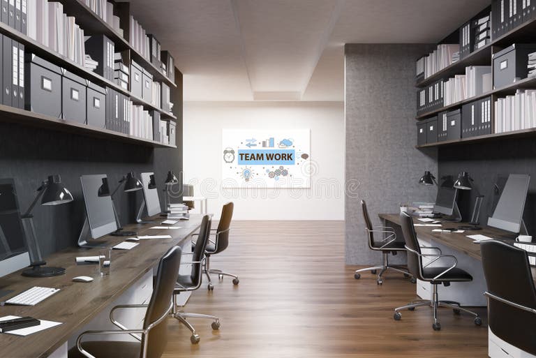 Inspiring Office Interior Stock Illustrations – 10,703 Inspiring Office ...