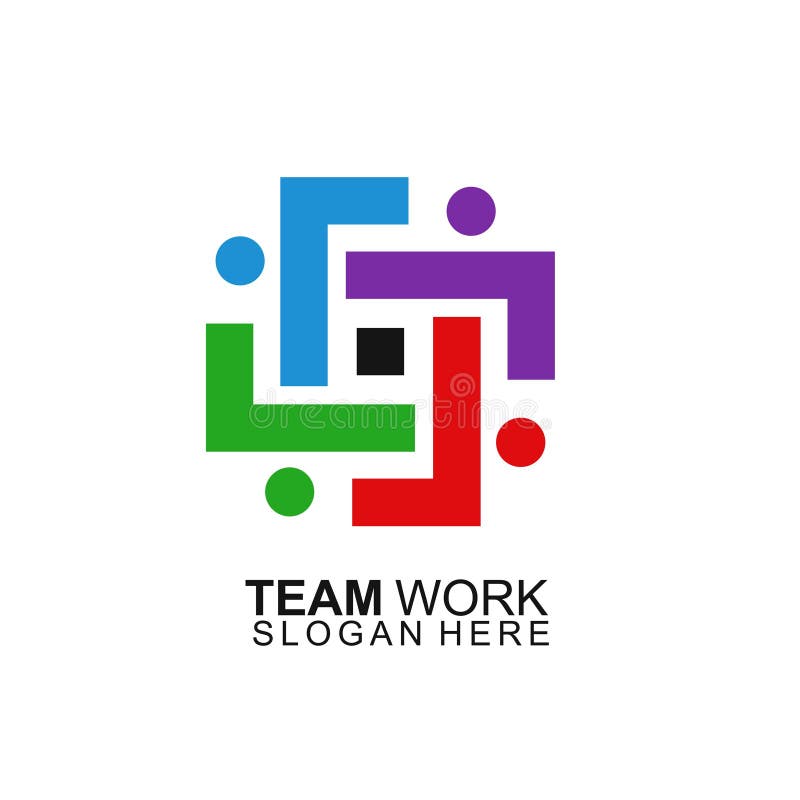 Team Work Logo Design stock vector. Illustration of abstract - 182439808