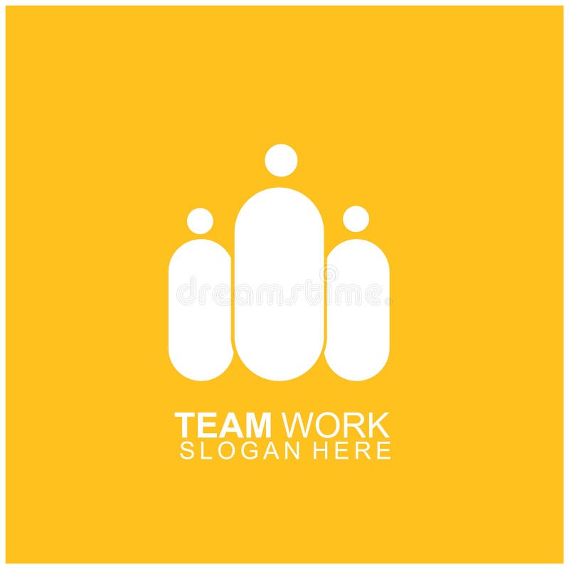 Team Work Logo Design stock vector. Illustration of person - 182439820