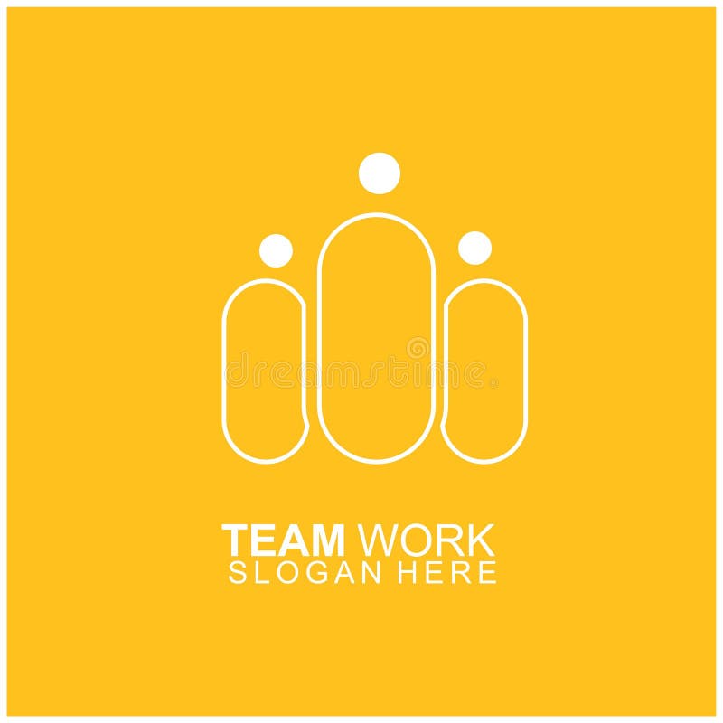 Team Work Logo Design stock vector. Illustration of team - 182439836