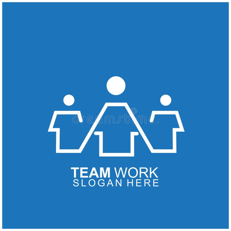 Team Work Logo Design. Social Network Family Friends Icon Stock Vector ...