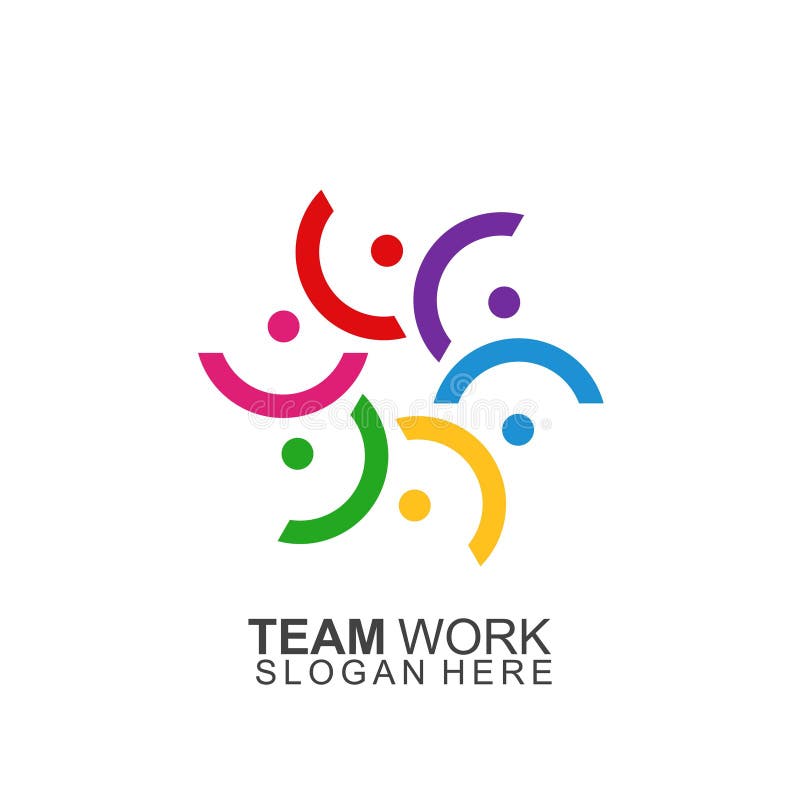 Team Work Logo Design stock vector. Illustration of abstract - 182444351