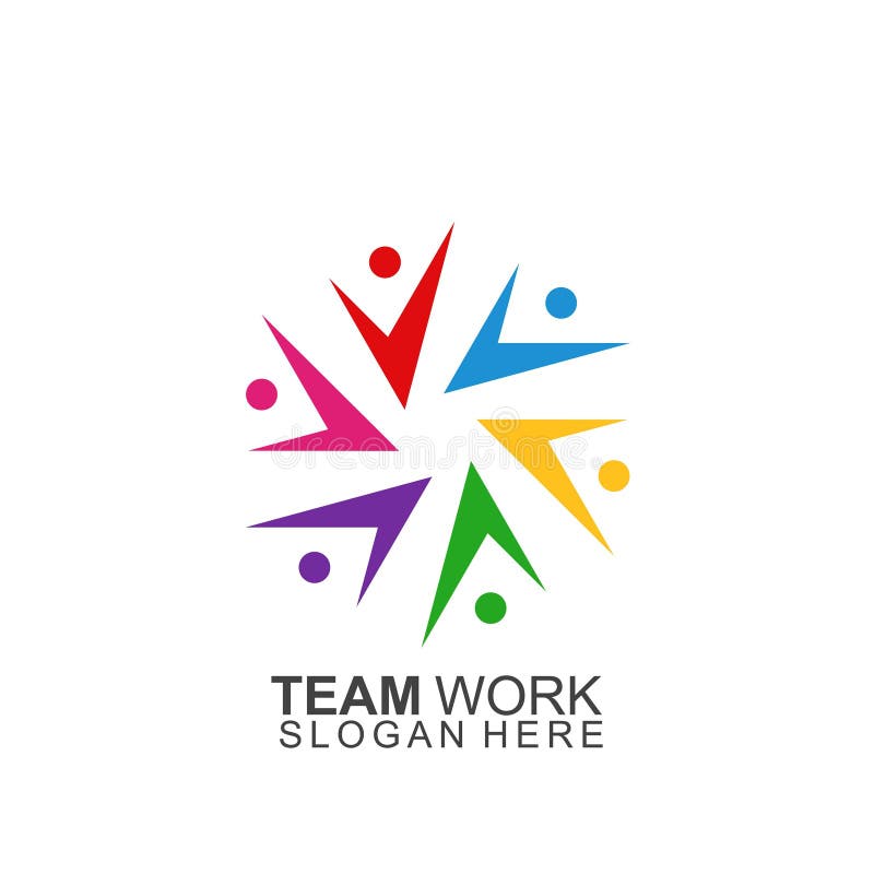 Team Work Logo Design stock vector. Illustration of business - 182444360