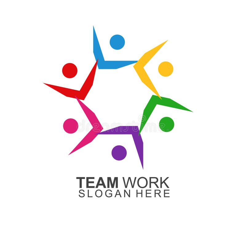 Team Work Logo Design stock vector. Illustration of sign - 182444602
