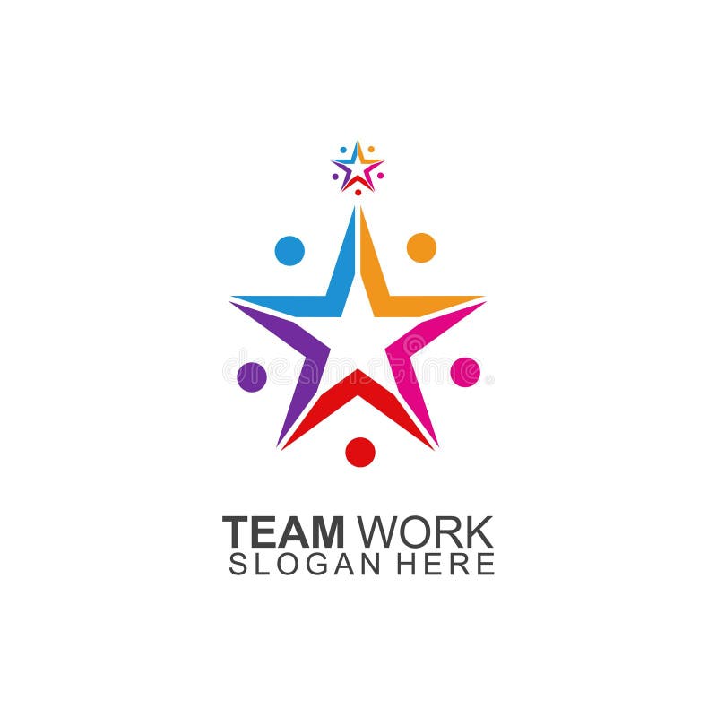 Team Work Logo Design stock vector. Illustration of humanity - 182445932