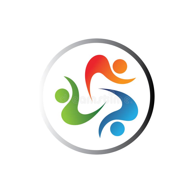 Team Work Logo Design,Together. Modern Social Network Team Logo Design ...