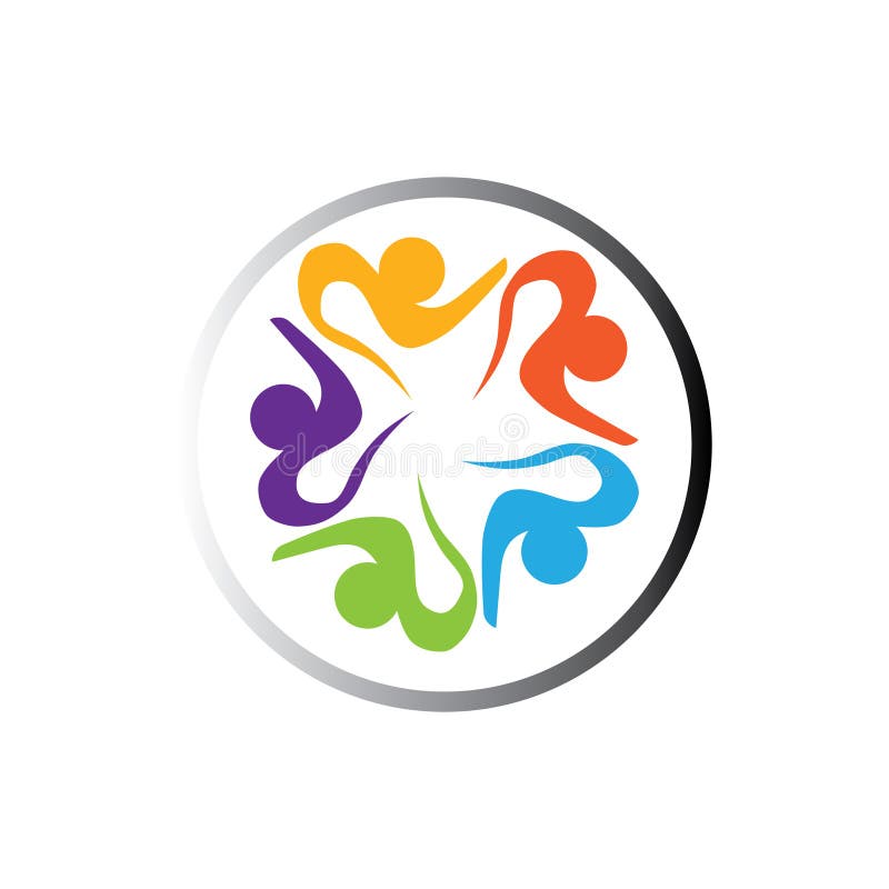 Team Work Logo Design,Together. Modern Social Network Team Logo Design ...