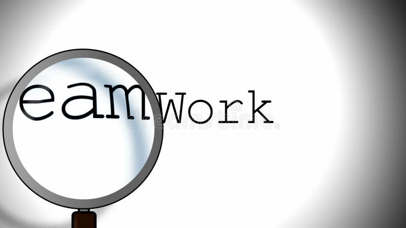 Team Work Magnifying Glass stock footage. Video of harmony - 39977194