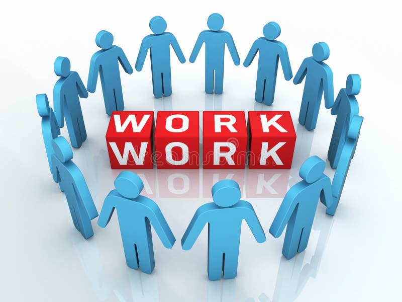 Team work Management stock illustration. Illustration of blocks - 39900160